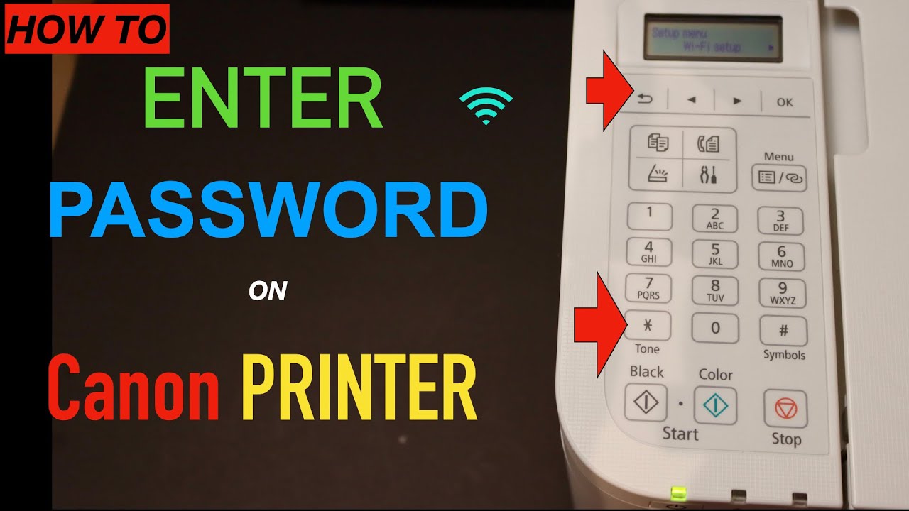 How To Enter Password on Canon Printer ?