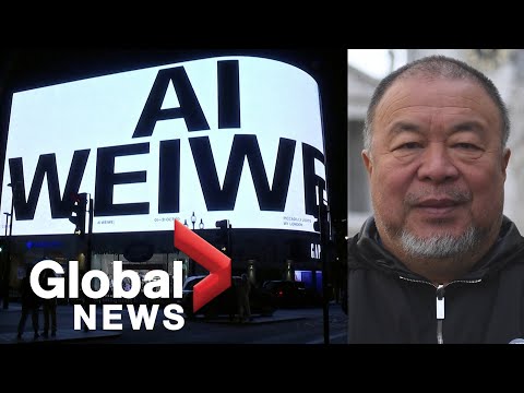 Ai Weiwei's new art work lights up London's Piccadilly Circus