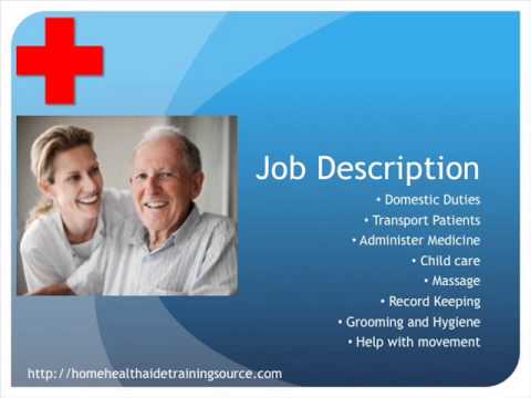 Home Health Aide Job Description and Salary