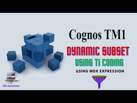 IBM Cognos TM1 Tutorial : TI Process - Dynamic Subset Using Turbointegrator Process - TM1 Functions