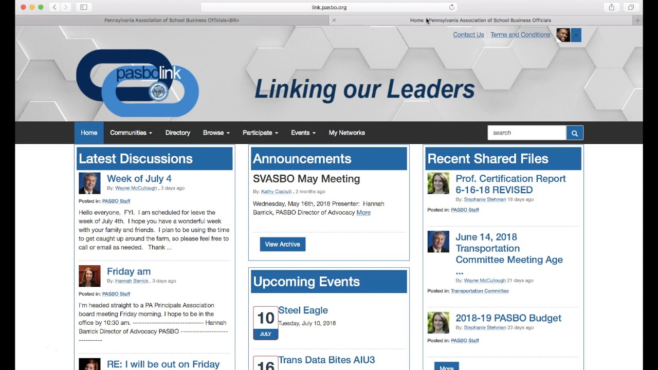 PASBO Link Tutorial - How To Join A Regional Chapter