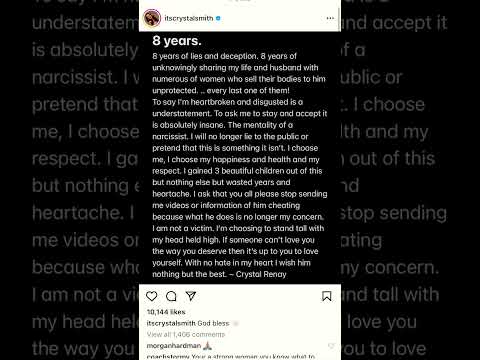 Ne-Yo’s wife Crystal Smith announces breakup [8 years of cheating]