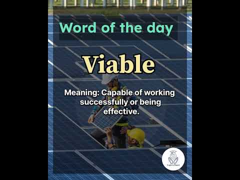 🎥 Title: Word of the Day – Viable | English vocabulary | #englishplanet786 #shorts