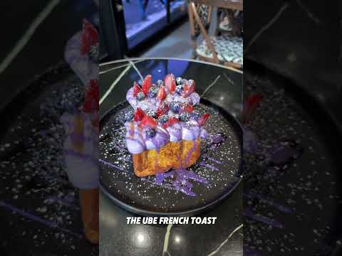 Start your day right at Pepper Club with their signature Ube French Toast! 🍞