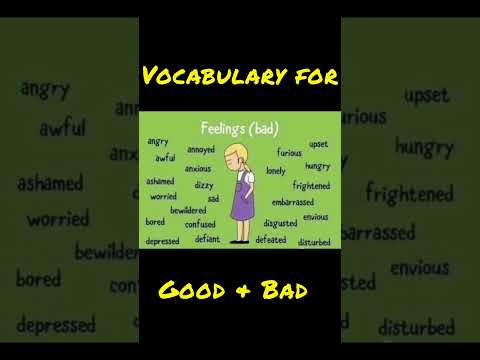 synonyms of good I english vocabulary I synonyms of bad I vocabulary