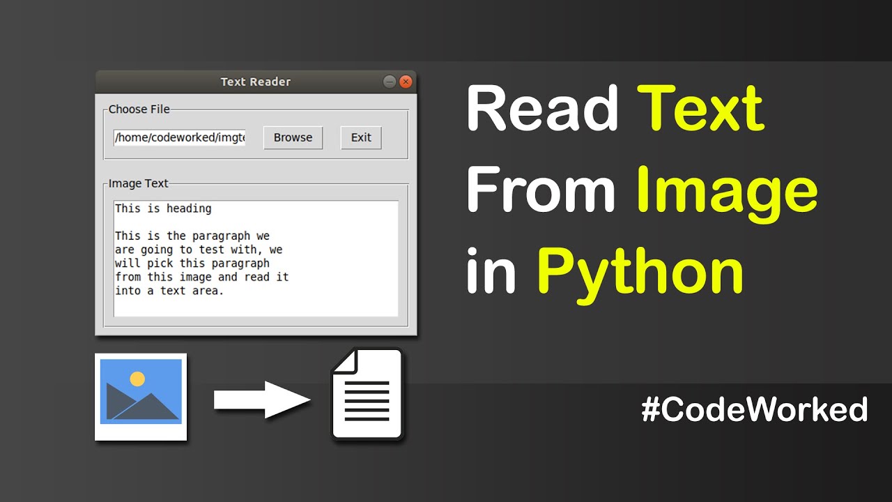 Read Text From Image in Python #ocr #tutorial