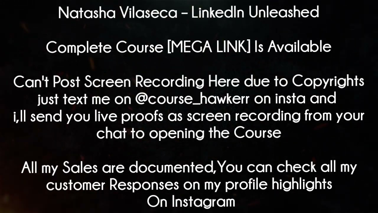 Natasha Vilaseca Course - LinkedIn Unleashed Download