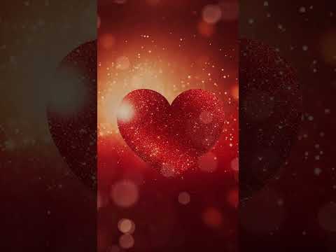 KOH Video Wallpaper AK398 Shiny Glitter Red Heart