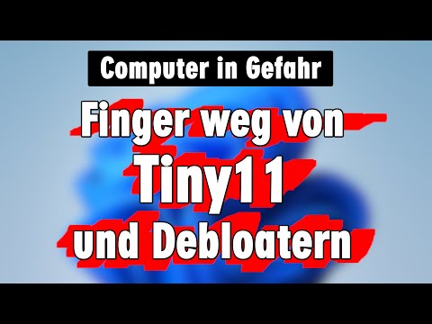Finger weg von Tiny11 und anderen Debloatern für Windows 11