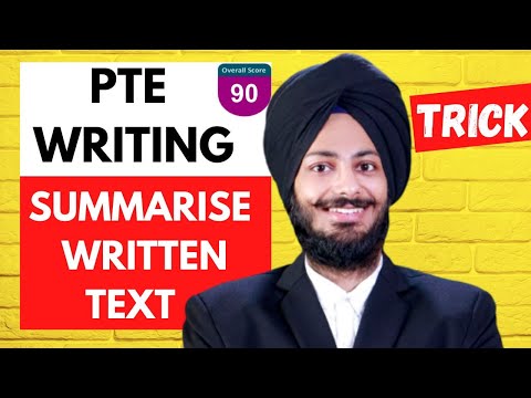 PTE Summarise Written Text | Writing Module Tips & Tricks | Singh PTE #pte #ptewriting #pteexam