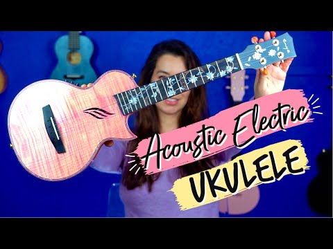The WHOLE Ukulele is made from ONE SOLID PIECE OF WOOD - Self- Amplified Enya E6 Maple Tenor Ukulele