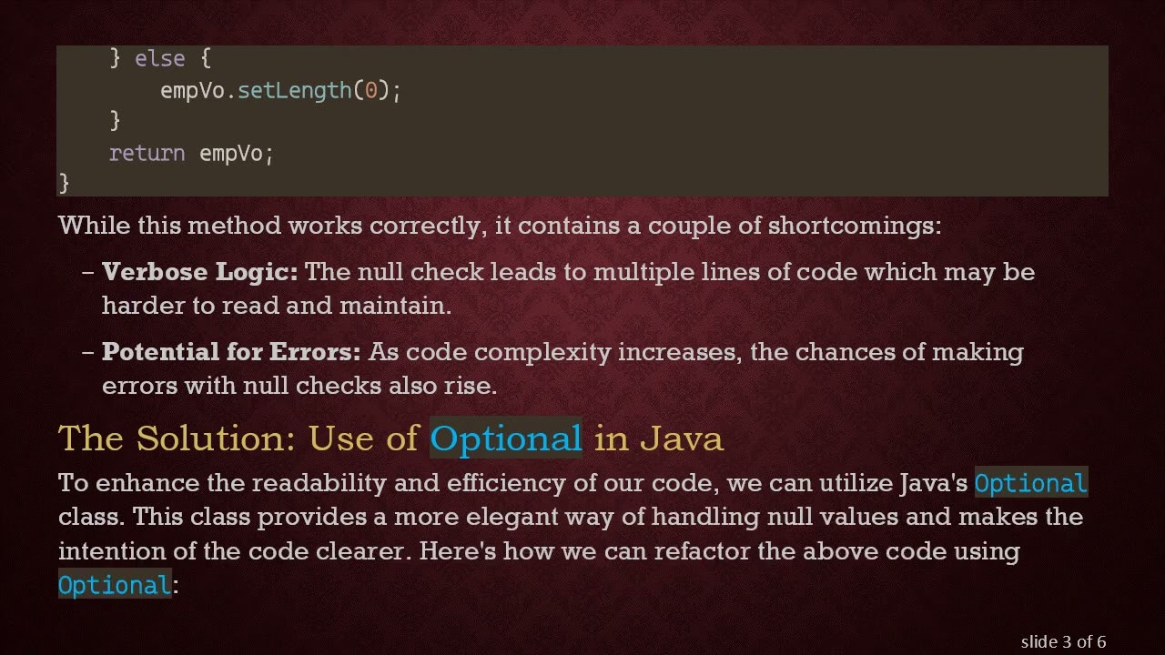Improve Your Java Code: Validate Null and Set Data with Optional