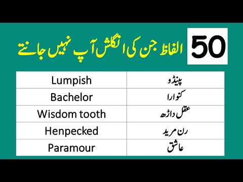 Daily Use English Words Meanings in Urdu | English Vocabulary | Grammareer