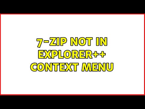 7-zip not in Explorer++ context menu