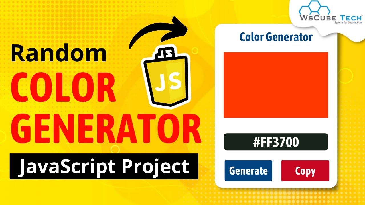 JavaScript Project: Random Color Generator in JavaScript | JavaScript Tutorial