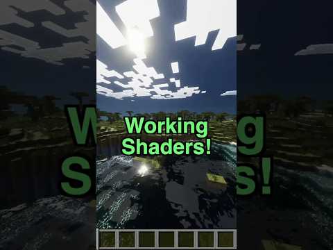 SHADERS ARE HERE ON BEDROCK #minecraft #shaders #minecraftshaders