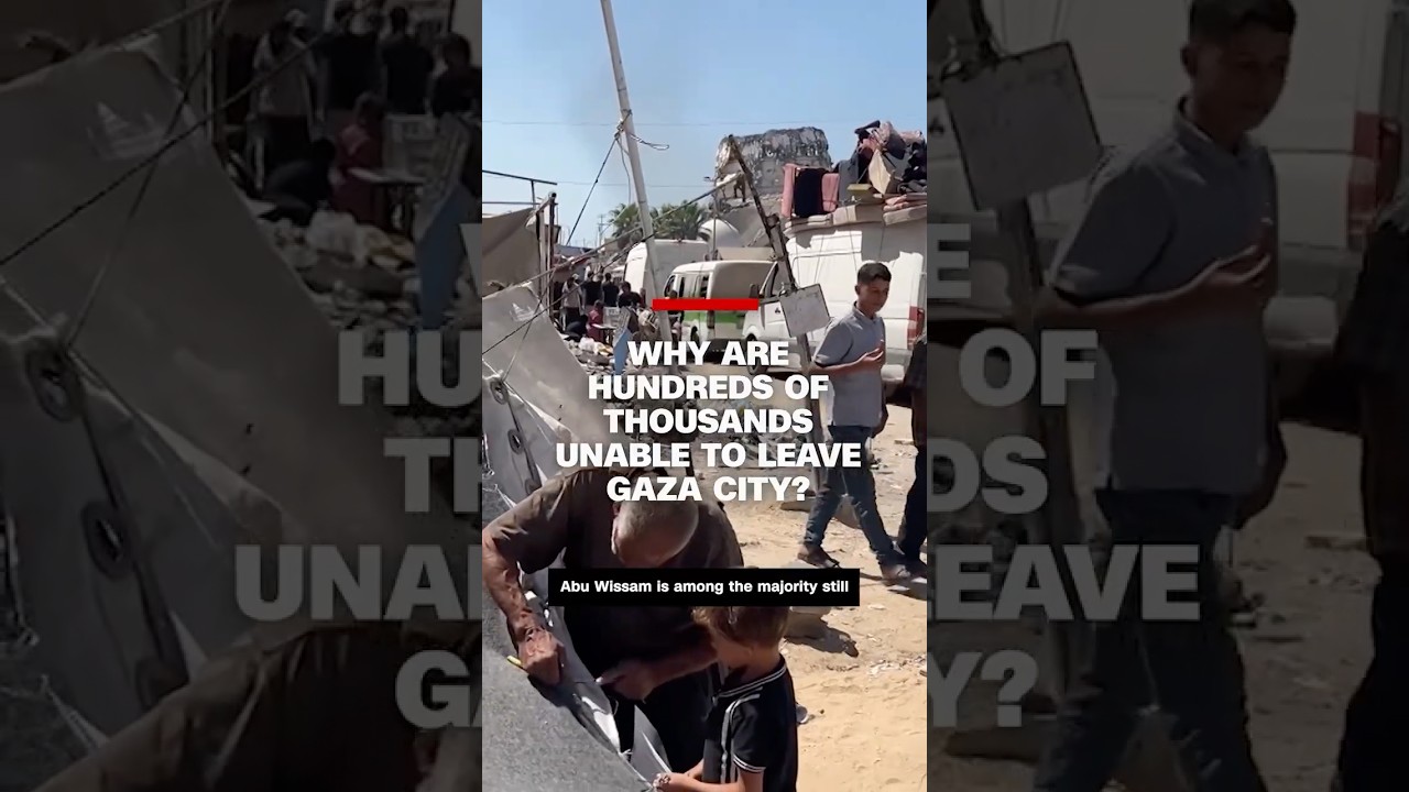 Why are hundreds of thousands unable to leave Gaza City?