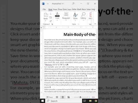 Trick: Quickly Remove ALL Citations from the document | How to | Mark Citation in Word