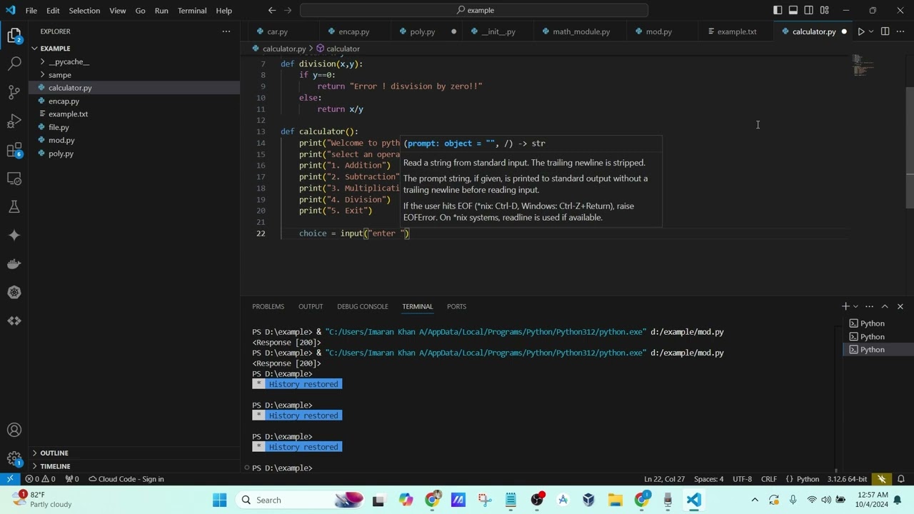 Build a Basic Calculator in Python | Step-by-Step Python Project for Beginners