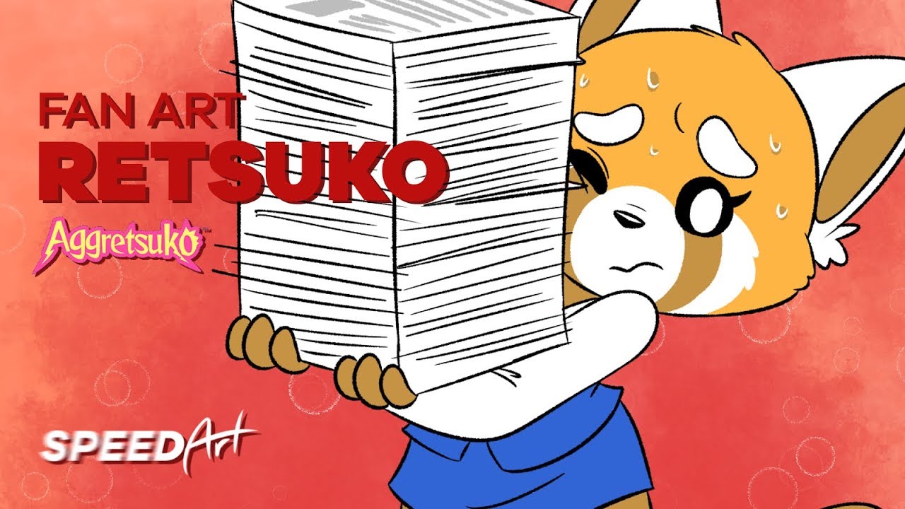 RETSUKO (Aggretsuko) FAN ART | Speed Art