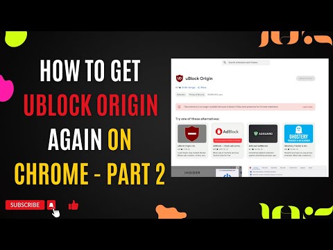 How To Get uBlock Origin on Chrome Again