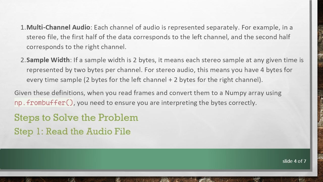Converting .wav Files to Numpy Arrays in Python: Handling Multi-Channel and Sample Width Issues