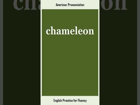 chameleon, How to Say or Pronounce CHAMELEON in American, British English, Pronunciation