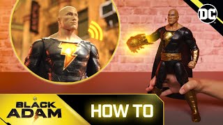 How to use POWER PUNCH BLACK ADAM! ⚡ Epic Punching Action Figure!