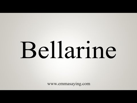 How To Say Bellarine