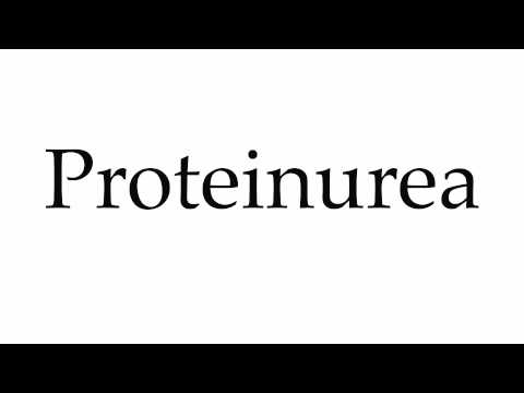 How to Pronounce Proteinurea