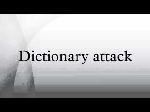 Dictionary attack