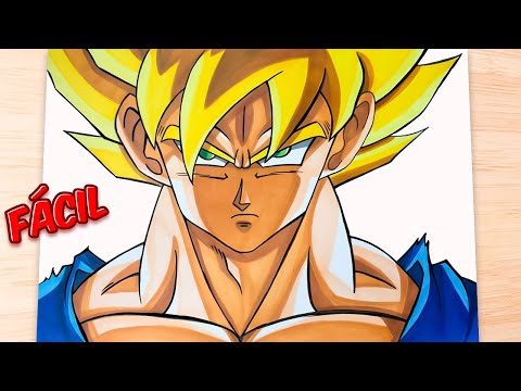 🔥 CÓMO DIBUJAR a GOKU SSJ 1 Paso a Paso Fácil 🎨 | Tutorial Completo para Principiantes ✏️