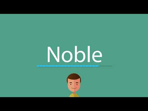 How to say Noble