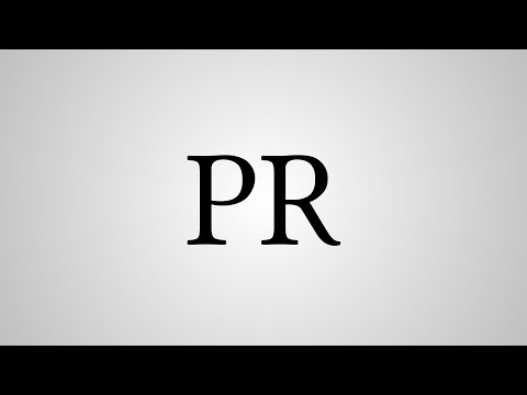 What Does "PR" Stand For?
