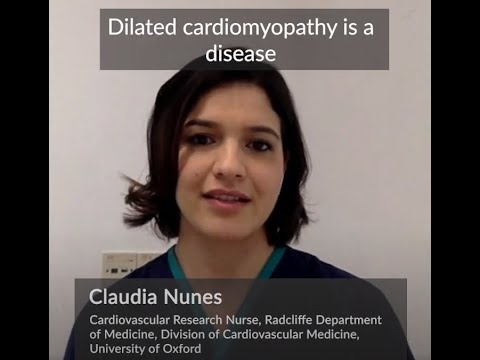 Cardiovascular research nurse Claudia Nunes explains research into dilated cardiomyopathy