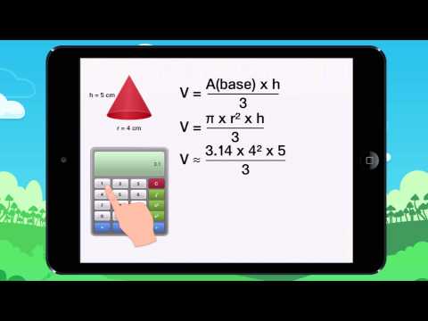 Learn to calculate the volume of a cone. Lesson