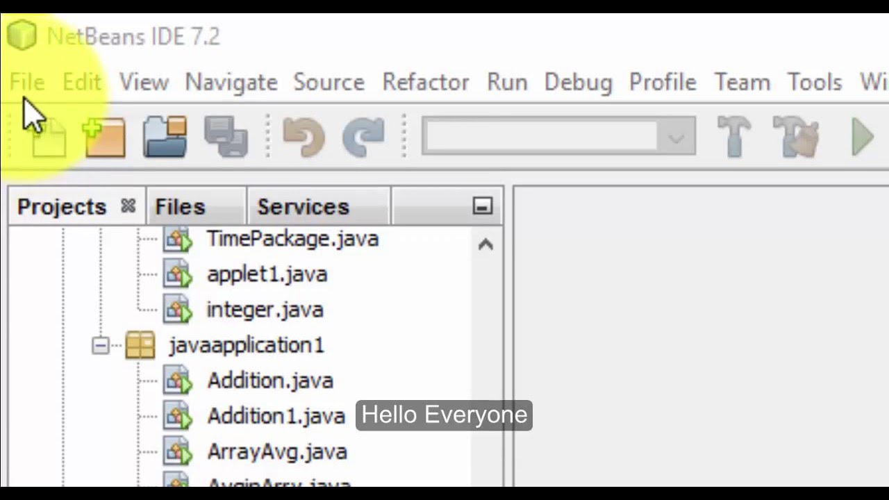 Java Tutorials - Create a program using 