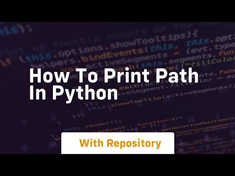 how to print path in python