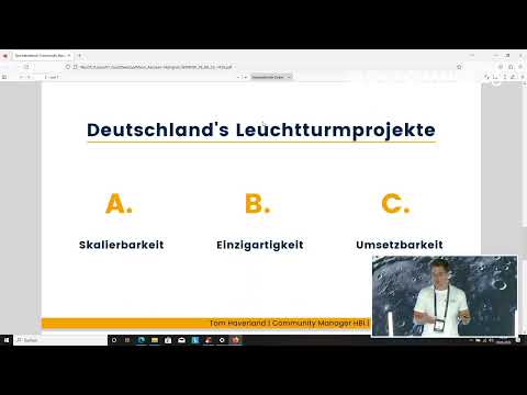 Tom Haverland: Blockchain in Deutschland & bundesgeförderten W3NOW Studie | BLOCKCHANCE Keynote