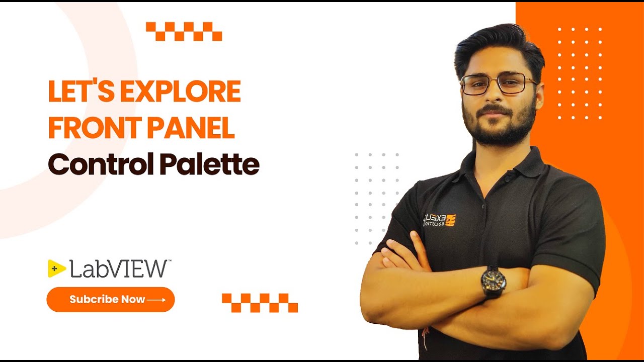 Let's Explore Front Panel Control Palette in LabVIEW | LabVIEW Beginner Course | LabVIEW Basics