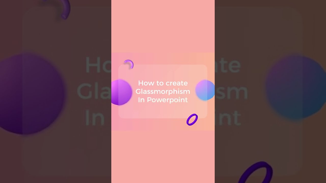Glassmorphism in Powerpoint