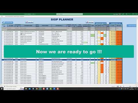 S&OP - How to Run or execute S&OP planner