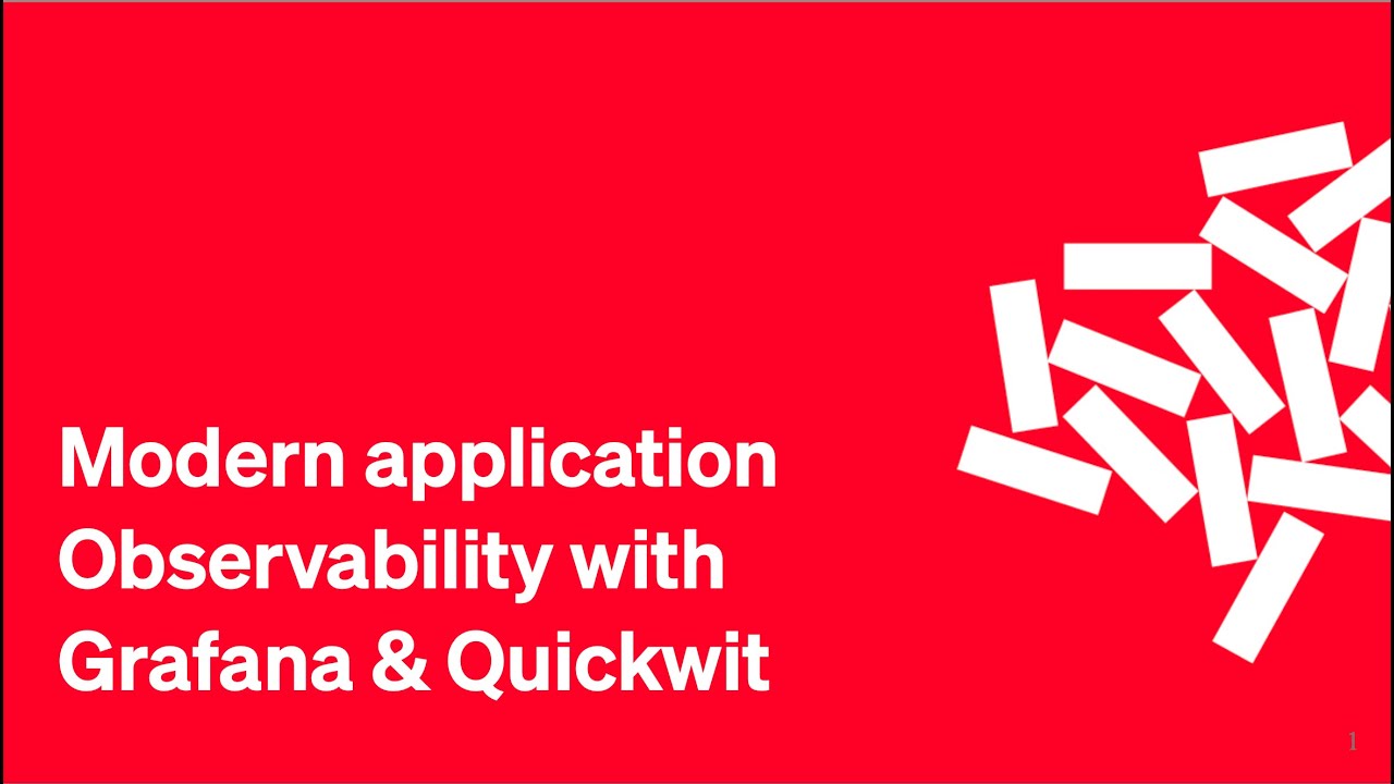 Modern application observability with Grafana and Quickwit