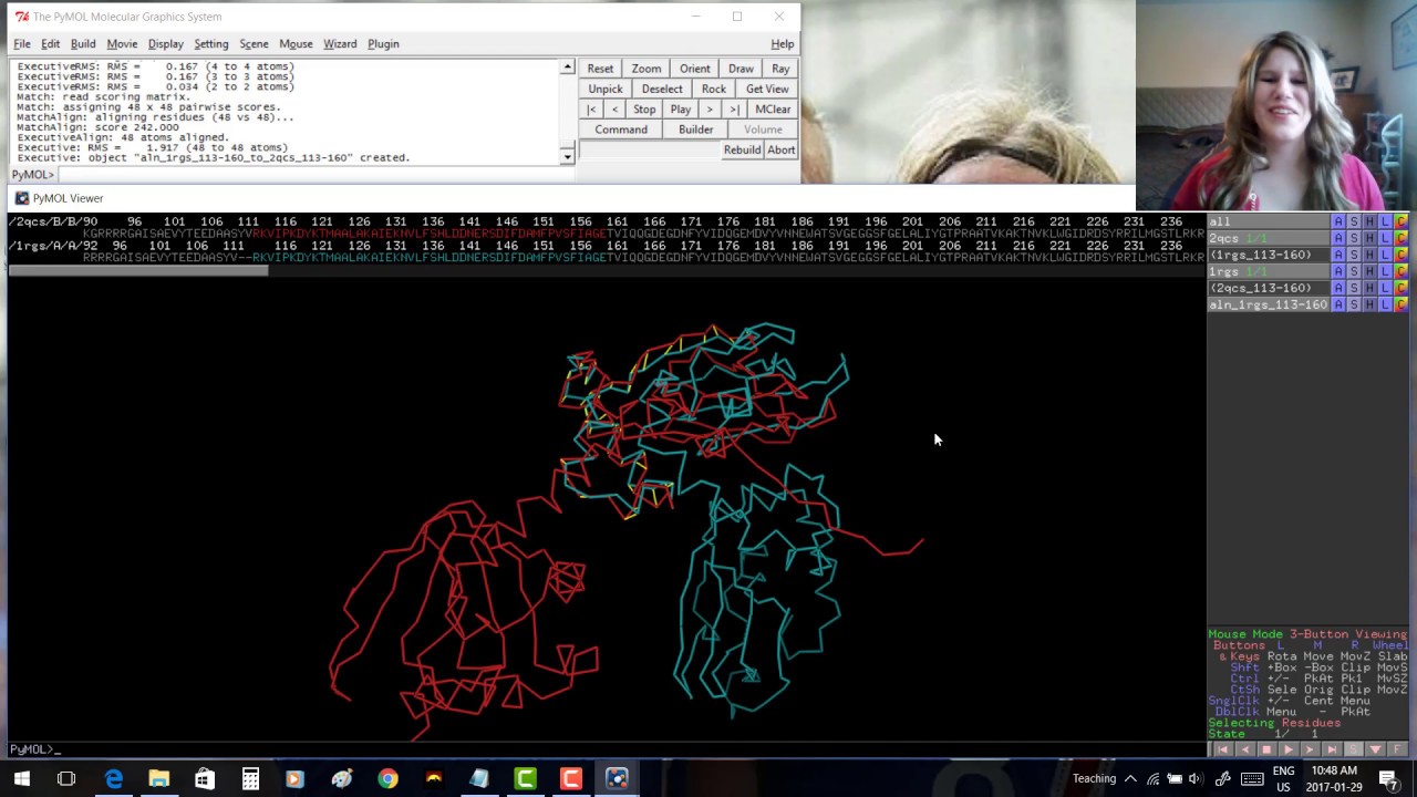 Pymol for Beginners - video 5: alignment
