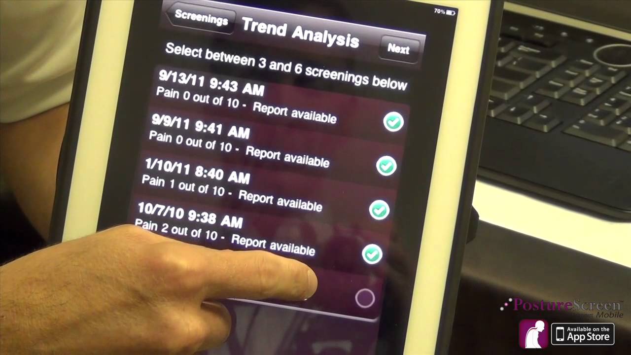 Posture Analysis - PostureScreen mobile - Comparason Module