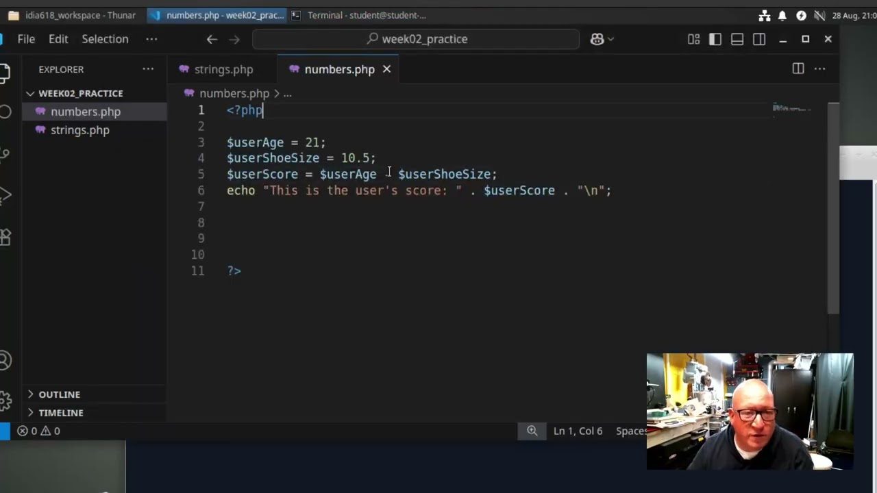 PHP Variables: Numbers
