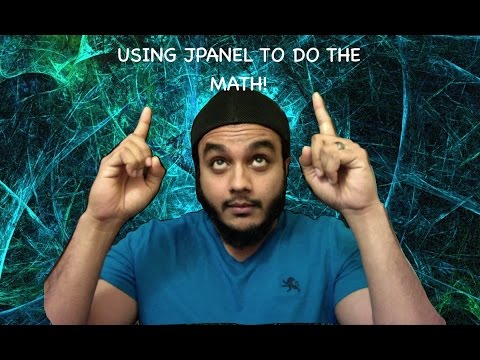 Java Tutorial 4.1: JPanel Math User Input