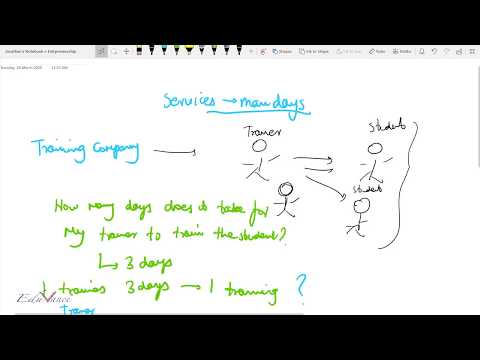 Entrepreneurship basics lecture 19: What does the term "Service Man-Days" mean?