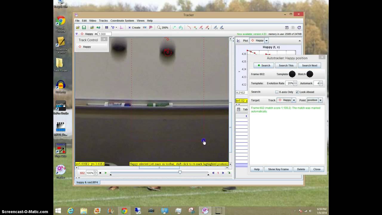 Manually Tracking on Tracker