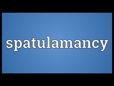 Spatulamancy Meaning